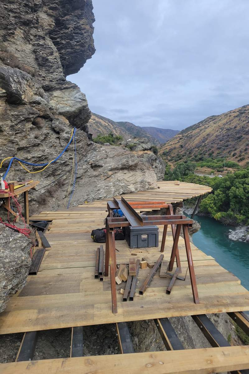 Construction of the Kawarau Gorge Cycle Trail Passes Halfway Mark | Otago Trail Hub